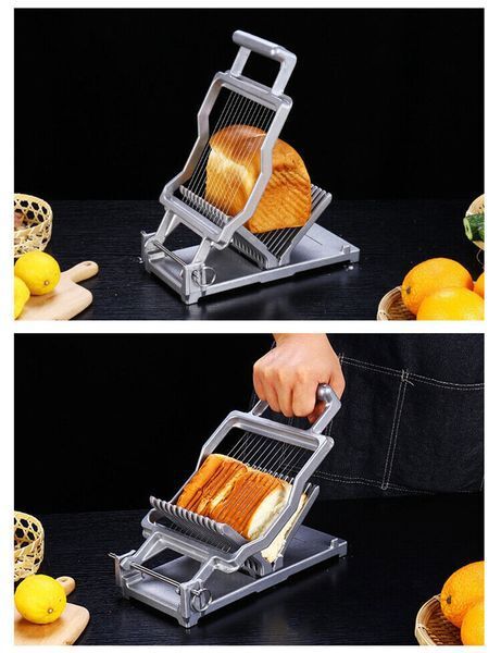 Stainless Steel Toast Cutter Commercial Home Bread Slicer Cheese ...