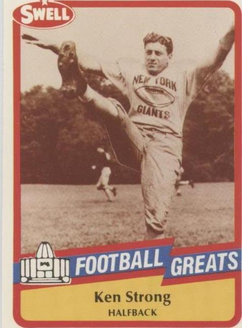 1989 Swell Football Greats - Ken Strong #66 (RC) for sale online | eBay