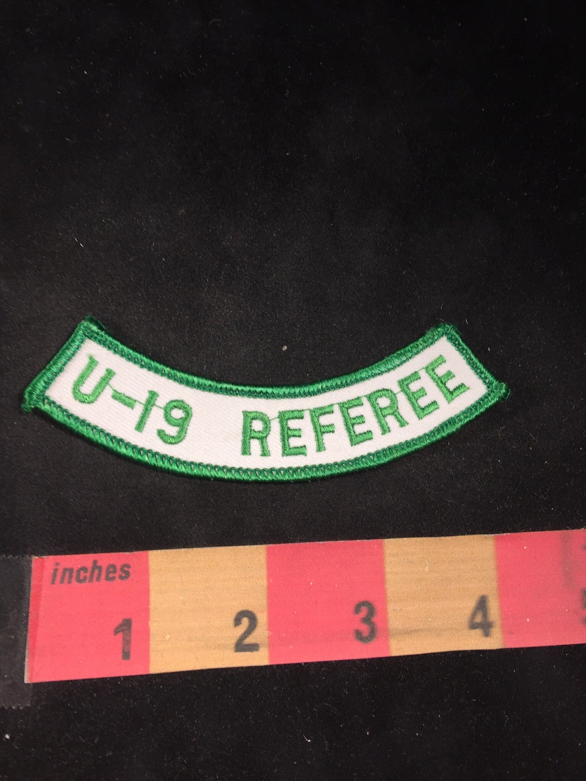 Green On White U-19 REFEREE (Under 19 ?) Tab Patch 80WQ | eBay