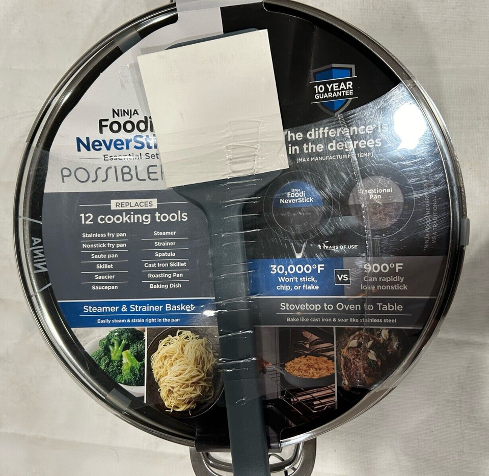 New Ninja Foodi NeverStick Possible Pan Cookware Set Replaces 12 ...