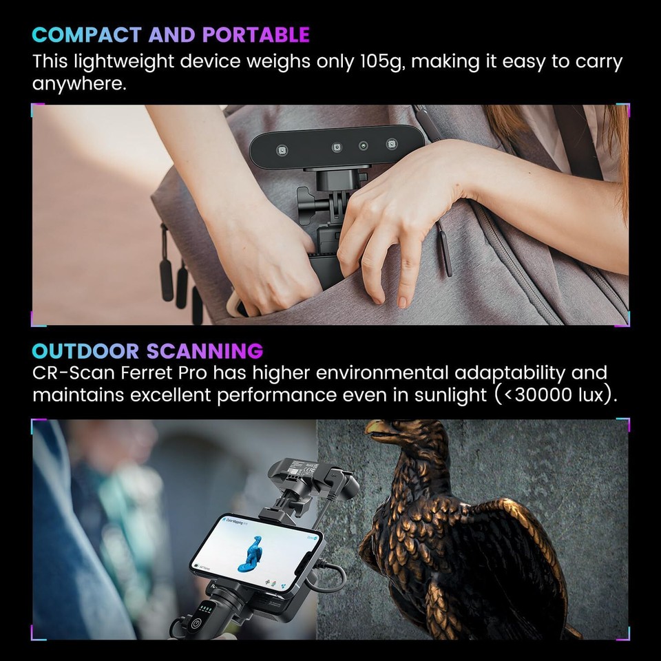 Creality CR-Scan Ferret Pro 3D Scanner Fast Scan Portable for iOS Mac ...