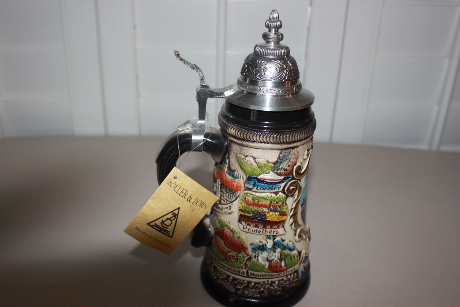 ZOLLER & BORN German Beer Stein Ltd Edition German cities 4525/ 5000 | eBay