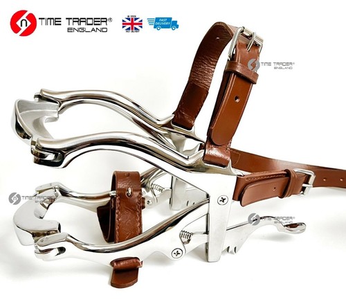 FULL Horse Dental Speculum Equine Mouth Gag Drop Forged Durable Straps ...