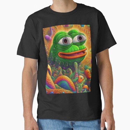 Psychedelic PEPE Classic T-Shirt Made in US/AUS Size S-2XL | eBay