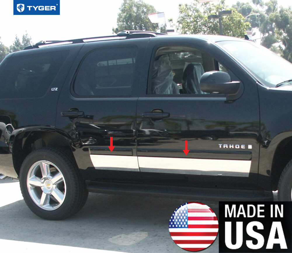 TYGER For 05-13 Jeep Grand Cherokee Rocker Panel Stainless Steel Trim 7 ...
