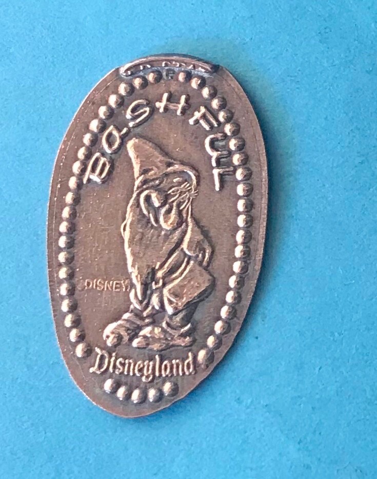 1990s BASHFUL DWARF SNOW WHITE PRESSED PENNY DISNEY RETIRED in 2004 ...
