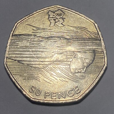 VERY RARE 2012 olympic swimming 50p | eBay UK