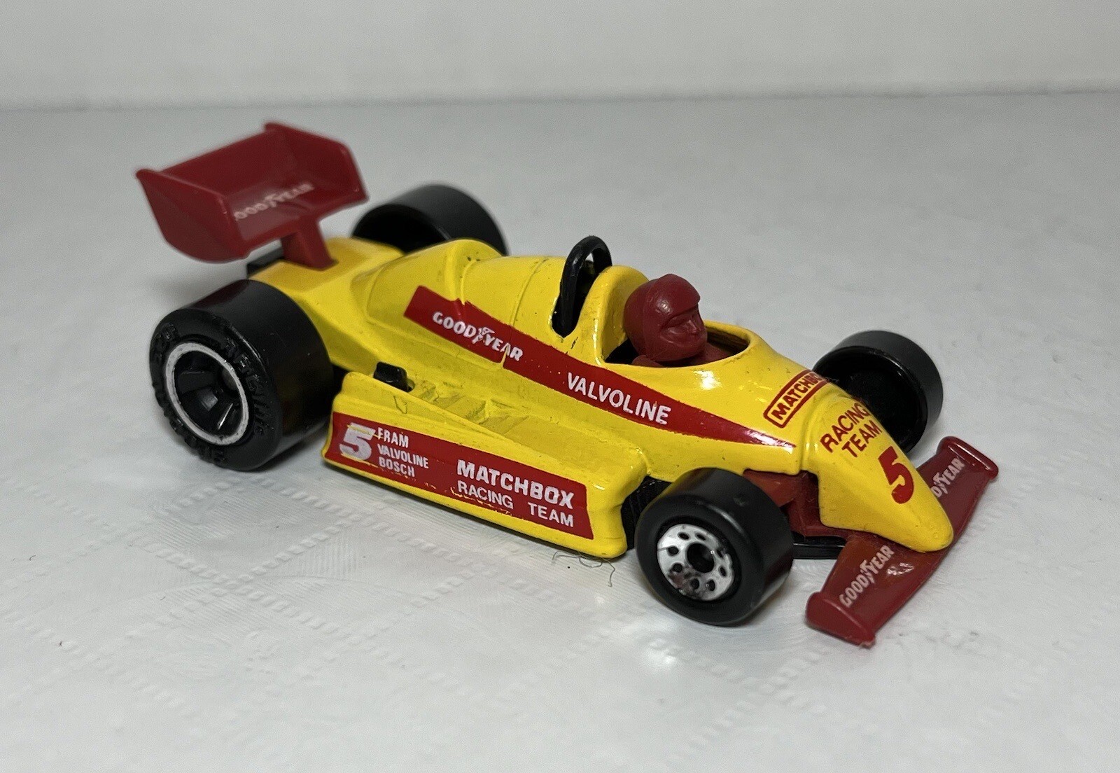 Matchbox Vintage 1984 Formula 1 Racer Goodyear, Valvolene Fram Bosch | eBay