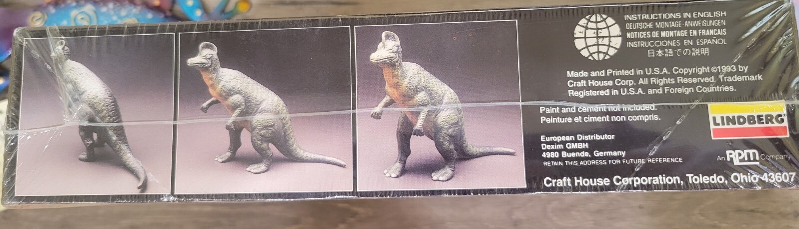 Jurassic Park Hadrosaurus "Corythosaurus" model kit New SEALED 1993 | eBay