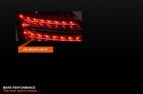 Clear Red S63 Style LED Tail Lights for Mercedes-Benz S-Class W221 2006 ...