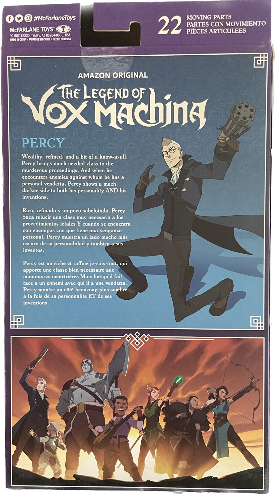 The Legend of Vox Machina - Percy 7" Action Figure w/ Gun - Critical ...