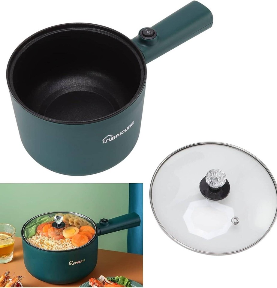 Multi-Function Electric Cooker,Mini Speed Food Pot, Non-Stick Pot ...