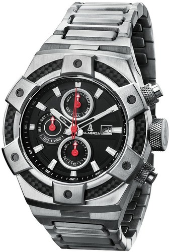 CALABRIA - ARMATO FORTE - Black Dial Men's Watch with Carbon Fiber ...