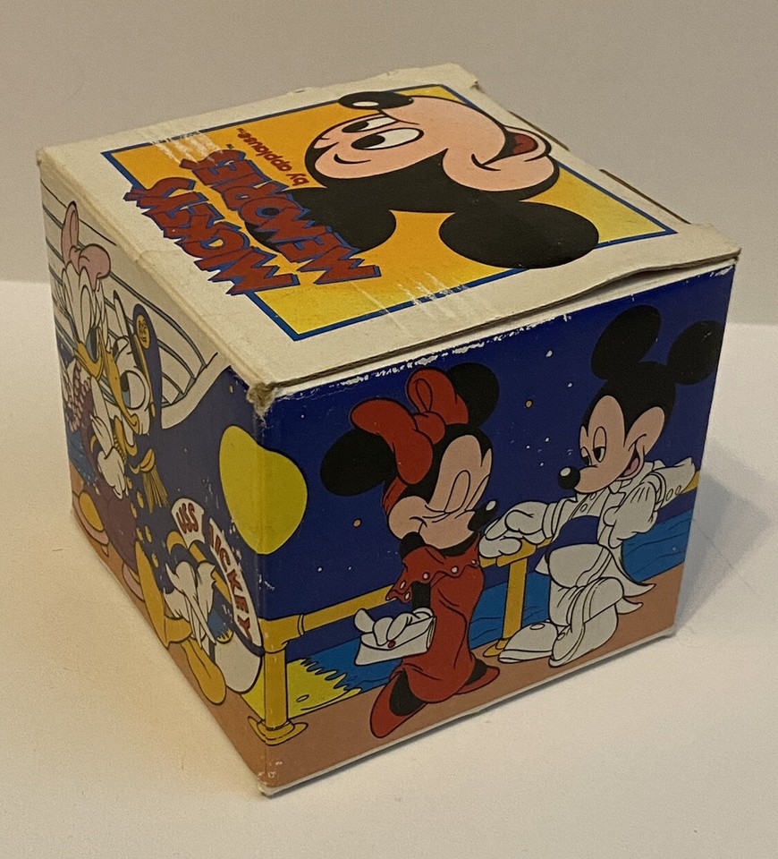 Vintage Disney Mickey’s Memories Coffee Cup Mug w/Box, Donald Duck By ...