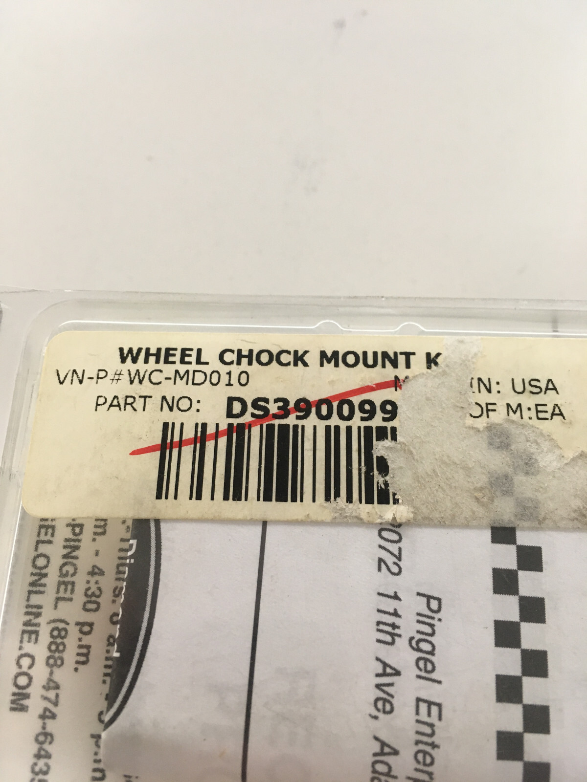 NOS OEM Genuine Harley Davidson Wheel Chock Hardware Mounting Kit P/N ...