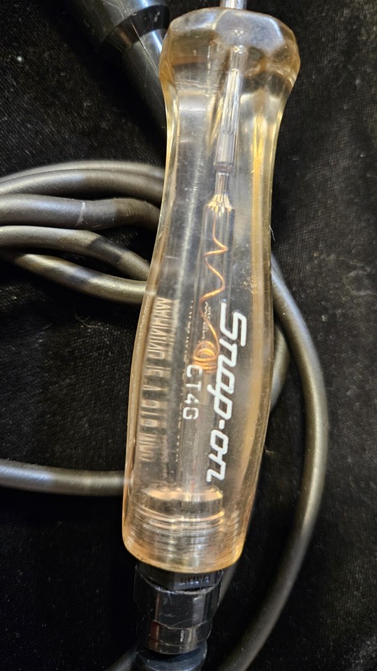 Snap On Tools Clear Circuit Tester Light Up Electrical Probe 8" Long ...