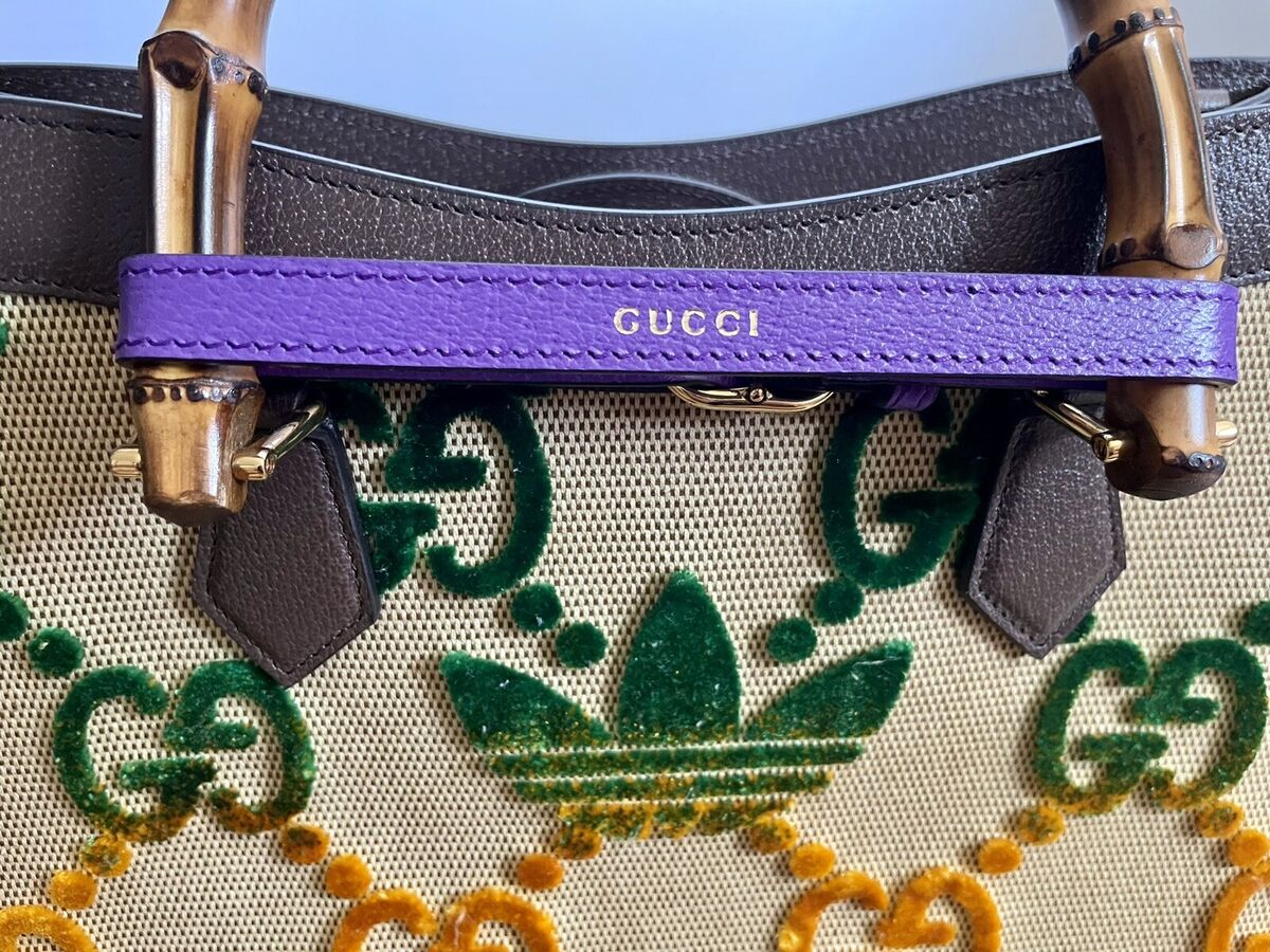 Gucci x Adidas Diana Medium Tote Bag 2023 SS 678842 AAA77 Gucci x Adidas Diana Medium Tote Bag 2023 SS 678842 AAA77