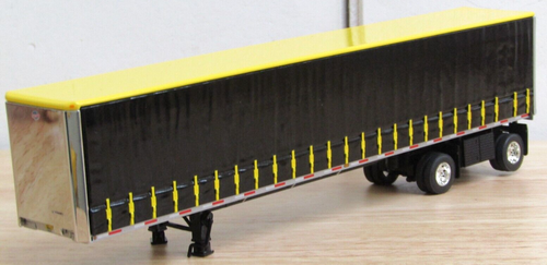 dcp black/yellow Utility spread axle tautliner tarp trailer new no box ...