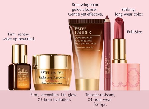 Estee Lauder 6pc Revitalizing ANR Skincare Makeup Travel Gift Set, New ...