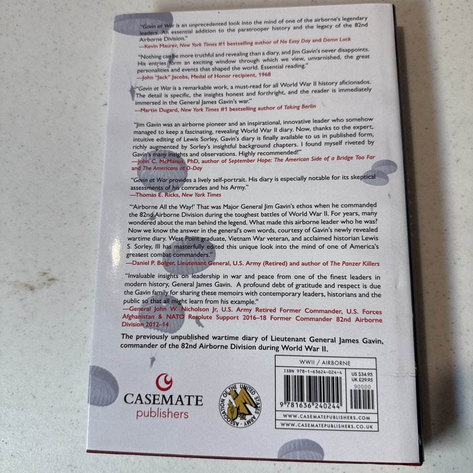 Gavin at War: The World War II Diary of Lieutenant General James M ...