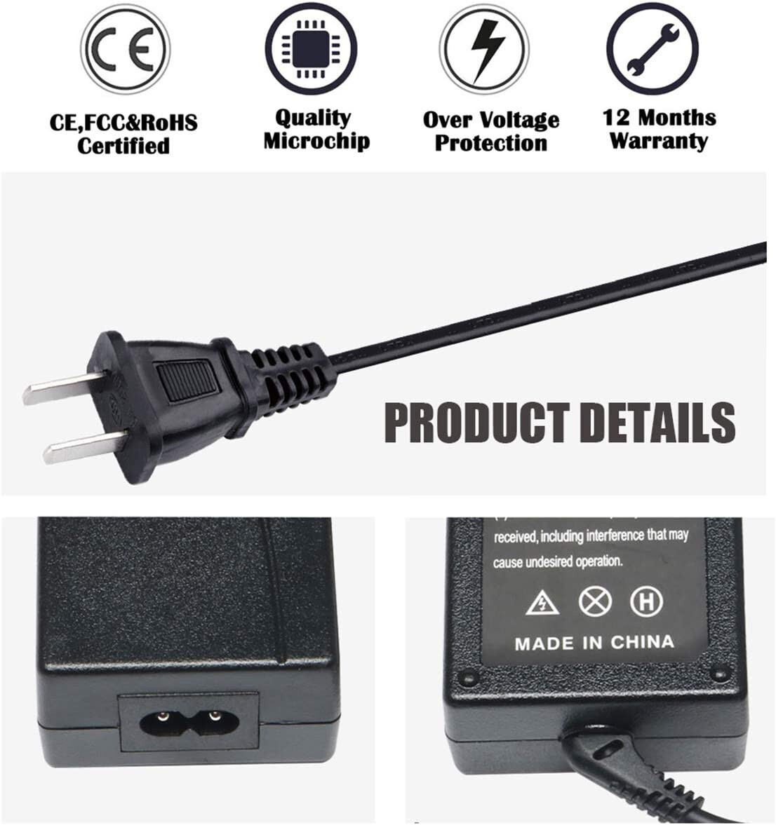 Adapter Charger For Zebra Technologies ZQ510 ZQ500 ZQ520 QLN320 Mobile ...