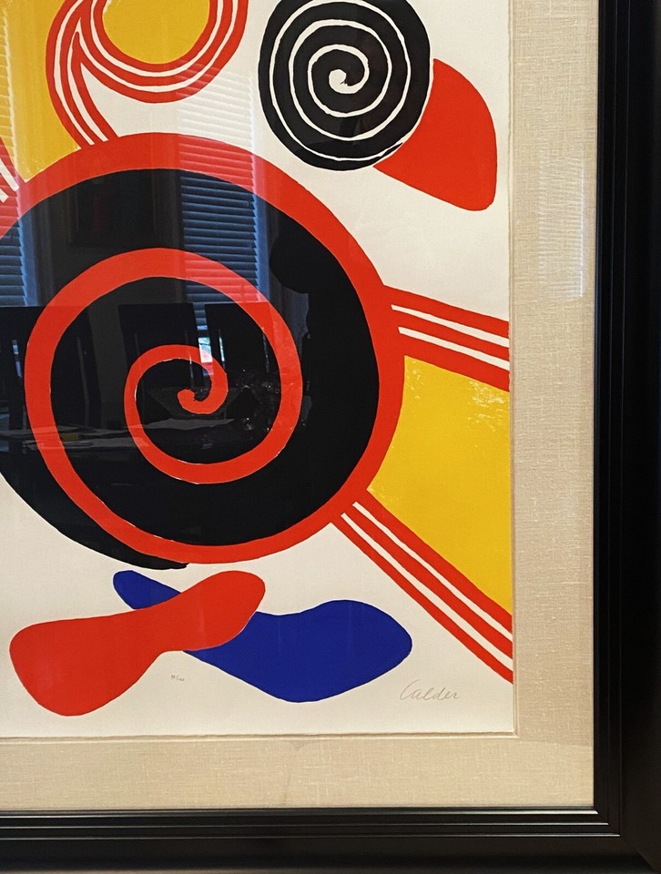 Alexander Calder, c. 1969 Orig. Hand-Signed Lithograph On BFK Rives ...