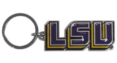 LSU Tigers Cut Out Logo Keychain [NEW] NCAA Chrome Car Key Chain | eBay