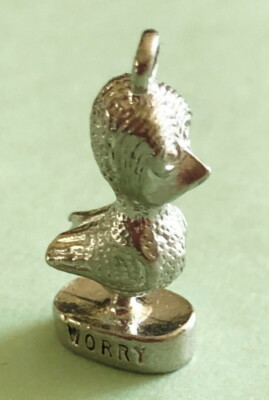 Vintage Sterling Silver WORRY BIRD Charm | eBay