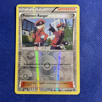Pokemon Ranger 104/114 XY Steam Siege Reverse Holo TCG Card Trainer | eBay