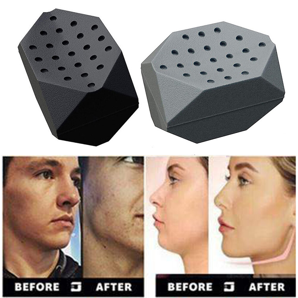 Jaw Shaper Food Grade Silica Gel Facial Muscle Exerciser Face Toning ...