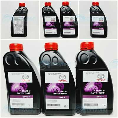 Genuine Toyota Brake Fluid Dot 5.1 & Clutch Fluid Dot 5.1 Brake Oil ...