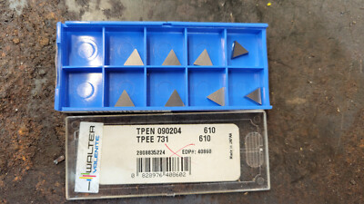 Qty 8 Walter Valenite TPEE 731 TPEN090204 40860 610 Grade Carbide ...
