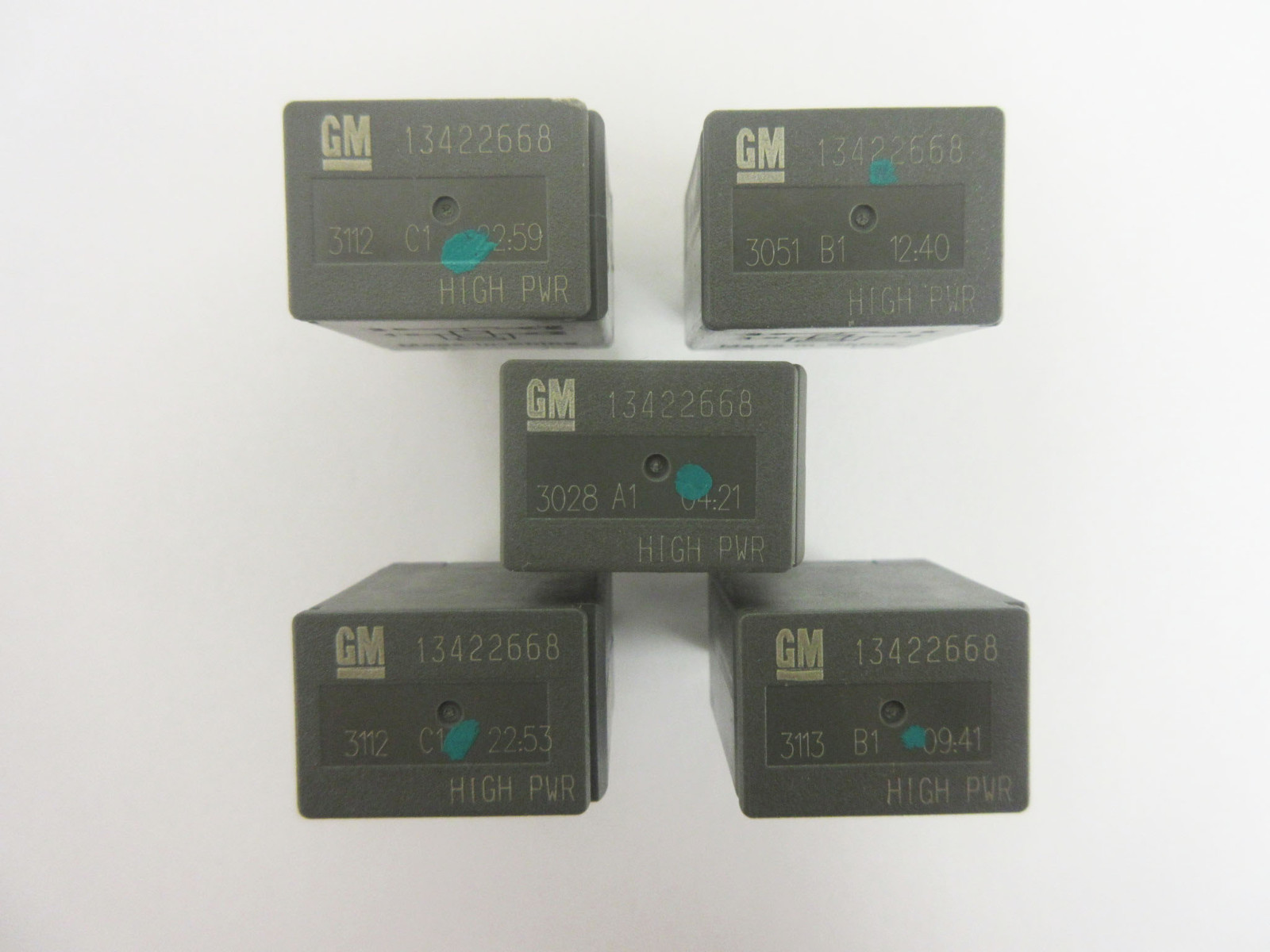 GM Relay 13422668 Set Of 5 | eBay