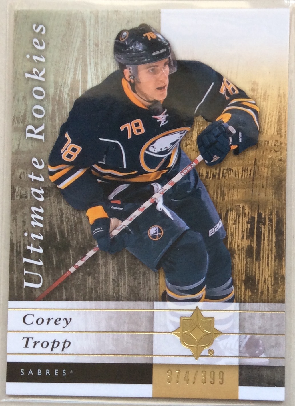 2011-12 COREY TROPP UD ULTIMATE ROOKIE #65 SABRES #374/399 | eBay