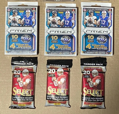 2021 NFL Prizm Hanger Box (3x) & Select Hanger (3x) Lot Of 6 | eBay