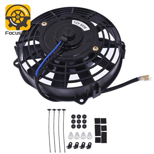 7 inch 12V Universal Electric Cooling Fan Thermo Fan + Mounting kits AU ...