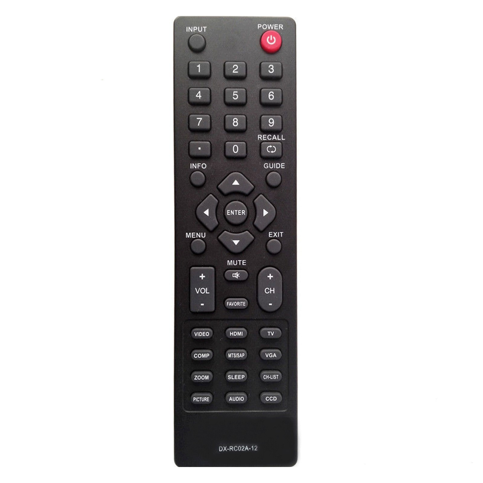 New DX-RC02A-12 Remote Control for Dynex TV DX-26L100A13 DX-32L100A13 ...
