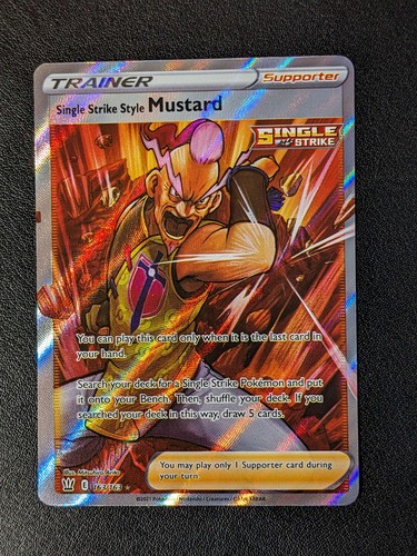 Single Strike Style Mustard (Full Art) 163/163 Battle Styles Pokemon ...