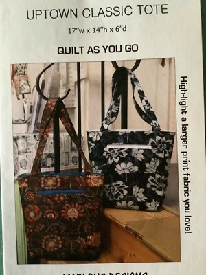 Uptown Classic Tote bag pattern | eBay