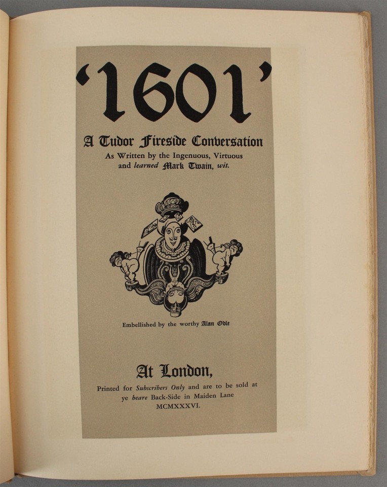 Antique Ltd Ed Mark TWAIN Alan Odle Illustrated 1601 Fireside ...
