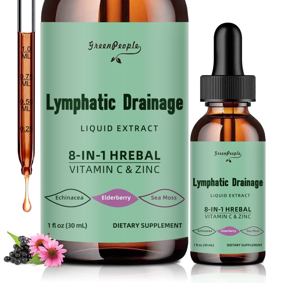 10 in 1 Lymphatic Drainage Drops - Lymph Detox Cleanse For Immune ...