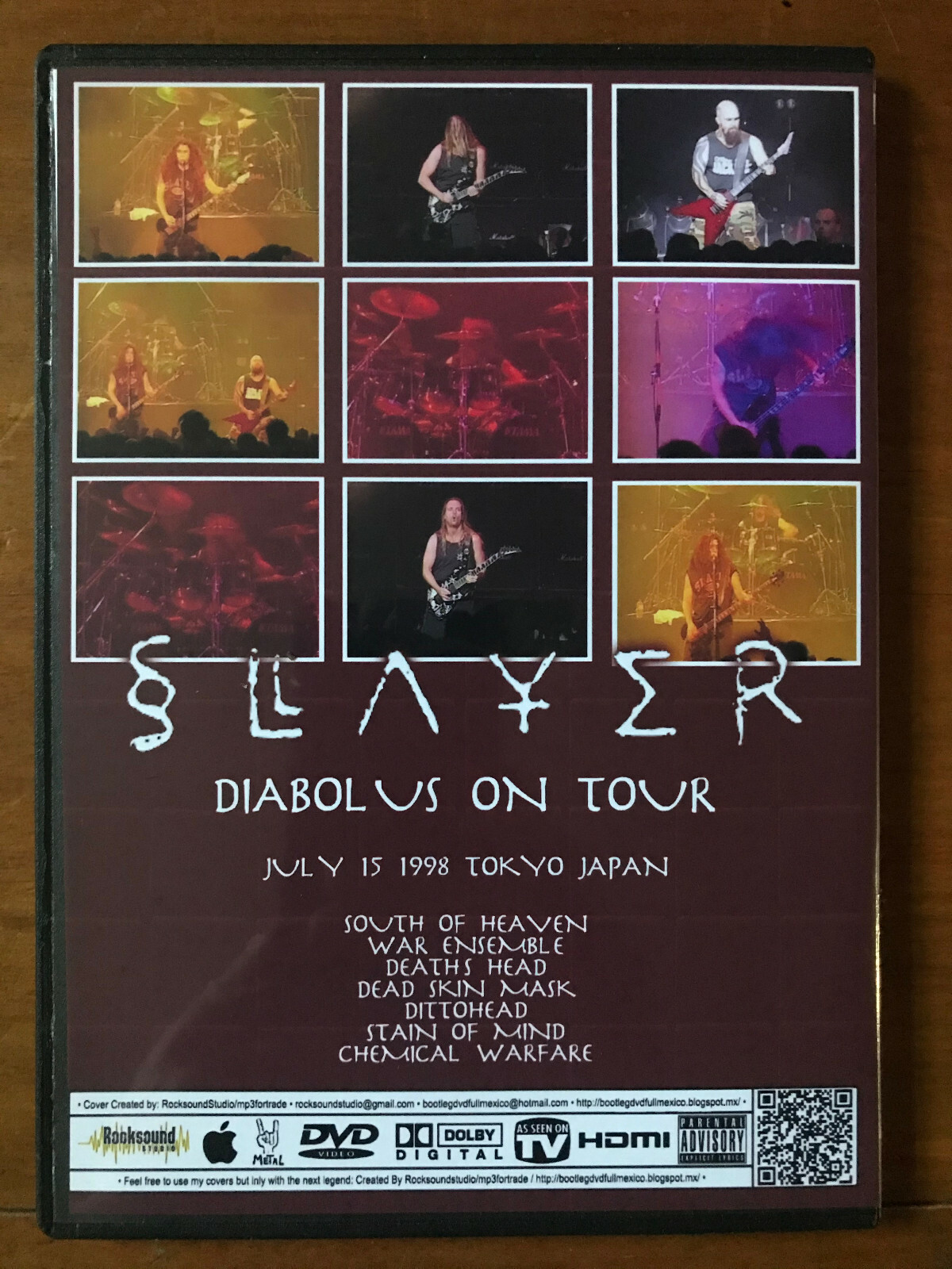 Slayer - Diabolus on Tour 1998 DVD | eBay