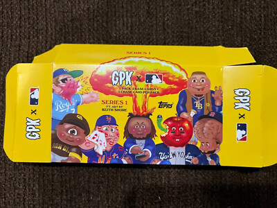 Empty 2022 Gpk X Mlb Box For Display. No Cards Garbage Pail Kids | eBay