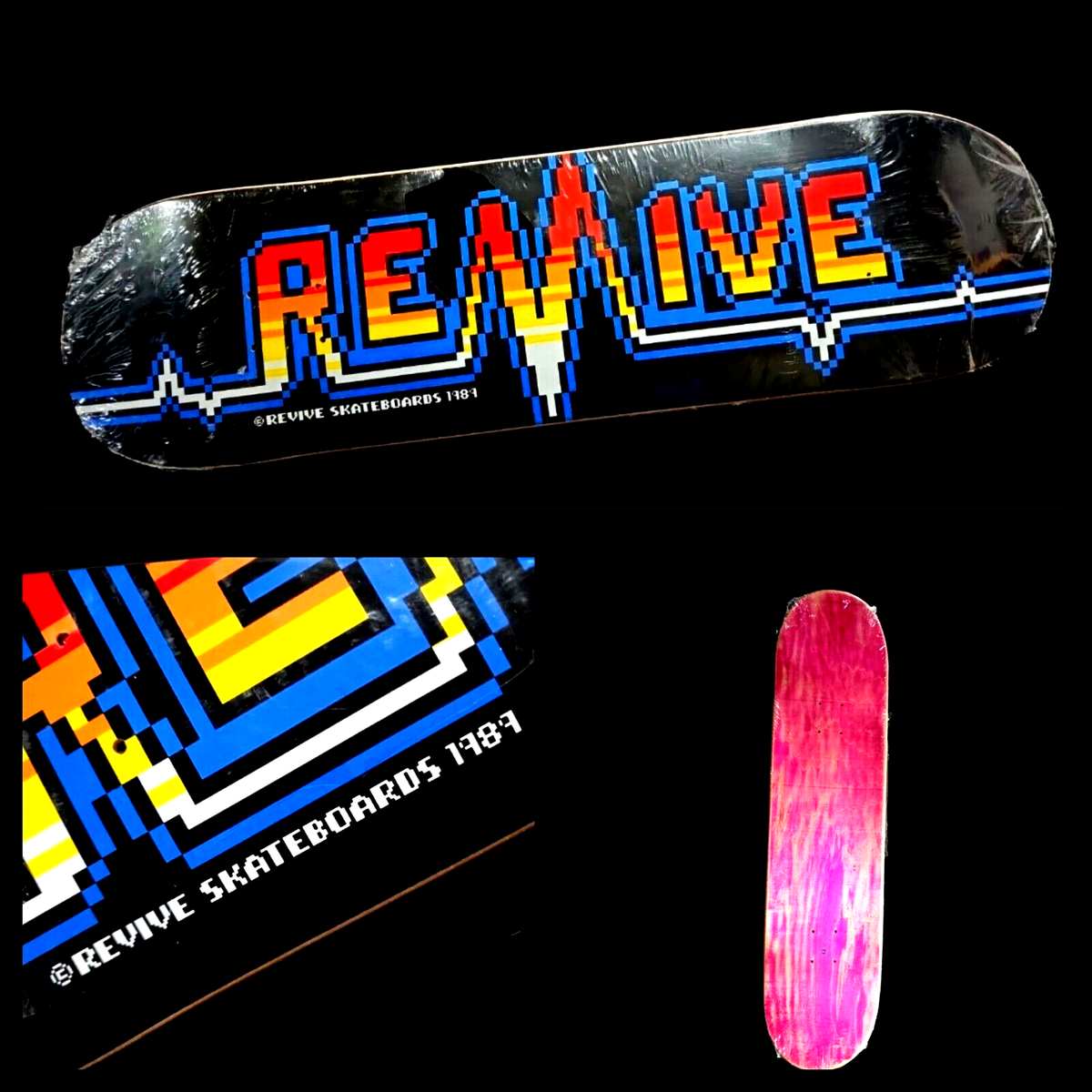 Revive Skateboards Logo Braille X Revive Collab Complete Skateboard