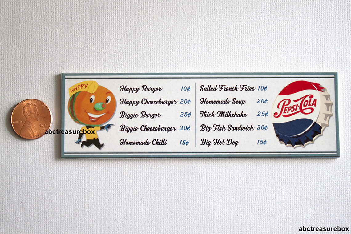 Vintage Menu Sign