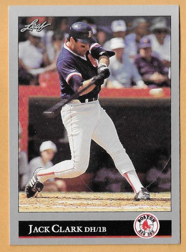 JACK CLARK BOSTON RED SOX #366 - LEAF NM-MT 1992 | eBay