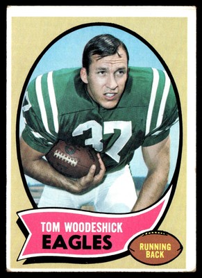 1970 Topps Tom Woodeshick Philadelphia Eagles #210 | eBay