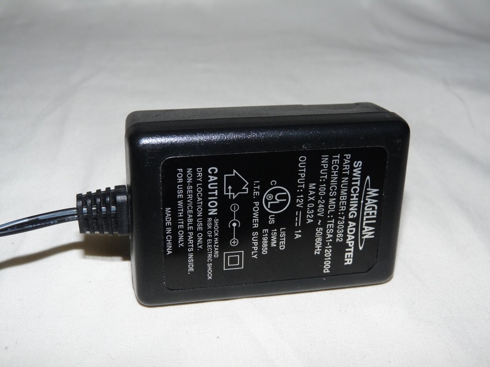 Magellan Roadmate Switching AC Adapter 730362 TESA1-120100d 12V 1A | eBay