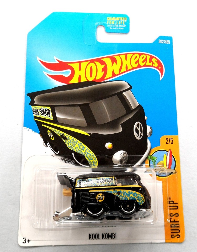 HOT WHEELS SURFS UP & MOONEYES KOOL KOMBI BLACK COLOR & WHEEL VARIATION ...