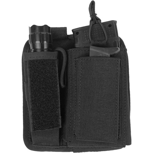Tactical Magazine Holder Carrier for Rifle & Pistol with Flashlight ...
